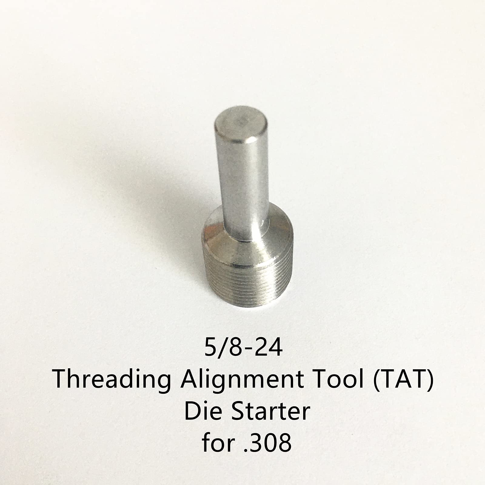 MUUP 5/8-24 Threading Alignment Tool (TAT) Die Starter for .308 Stainless Steel