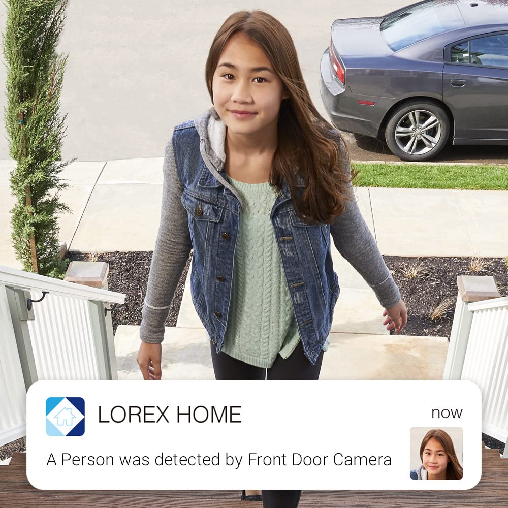Lorex Fusion 4K 16-Channel (8 Wired and 8 Wi-Fi) 2TB Wired NVR System with 4 Bullet Cameras Featuring Smart Security Lighting