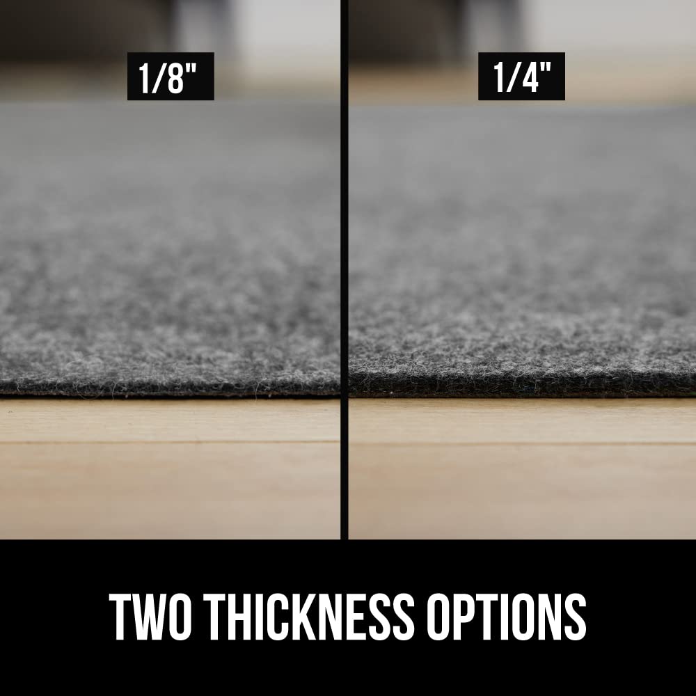 Gorilla Grip Felt and Natural Rubber Stay in Place Slip Resistant Rug Pad, 1/8β Thick, 2x10 FT Protective Padding for Under Area Rugs, Cushioned Gripper Pads, Carpet Runners Hardwood Floors Protection