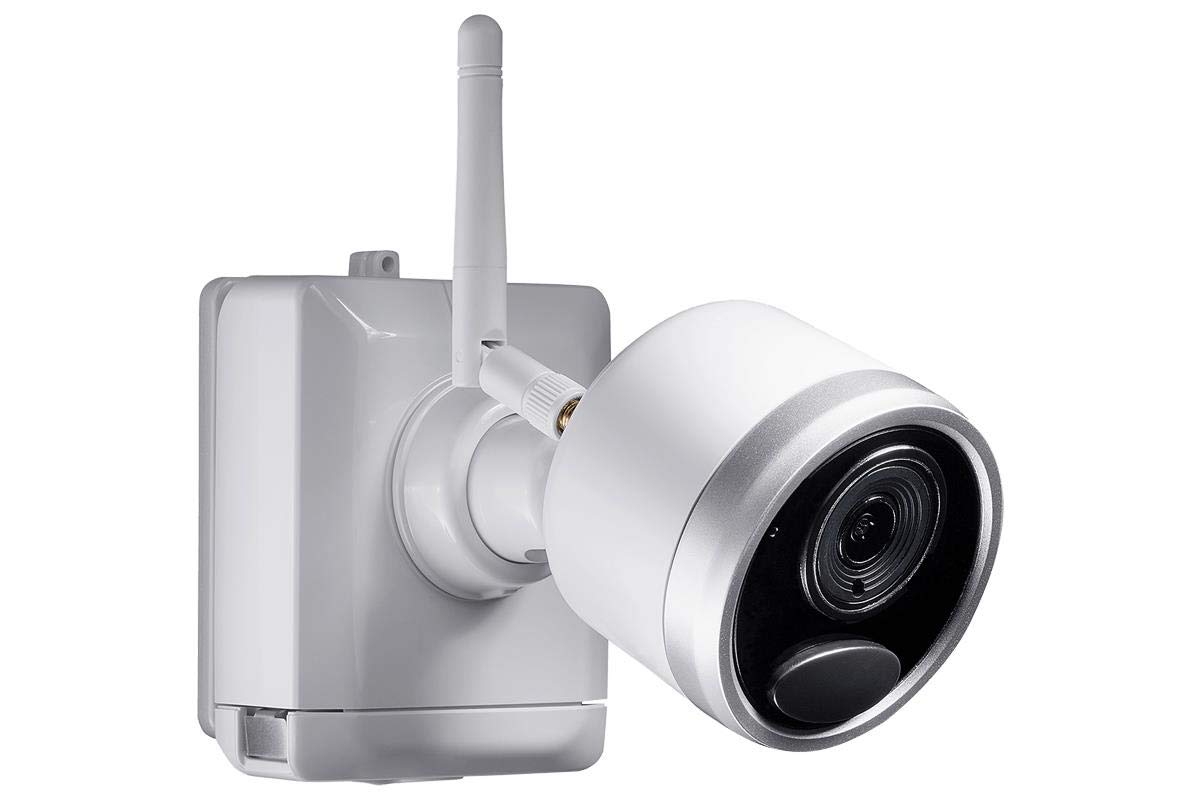 Lorex LWB4801 Indoor/Outdoor Wire-Free Security Camera for Battery Powered, Audio Security Bullet Camera,1080p HD, 65ft IR Night Vision,2-Way Talk, Works with LHB926, LHB927, LHWF1000, White (M.Refurb