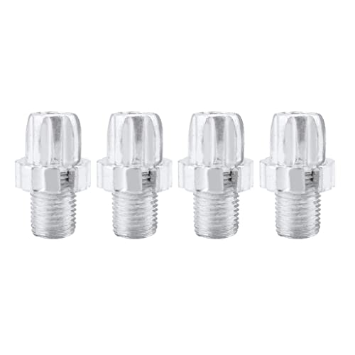 Jojomis 8 Pieces Silver Brake Cable Adjuster Bicycle Bike Accessories Aluminum