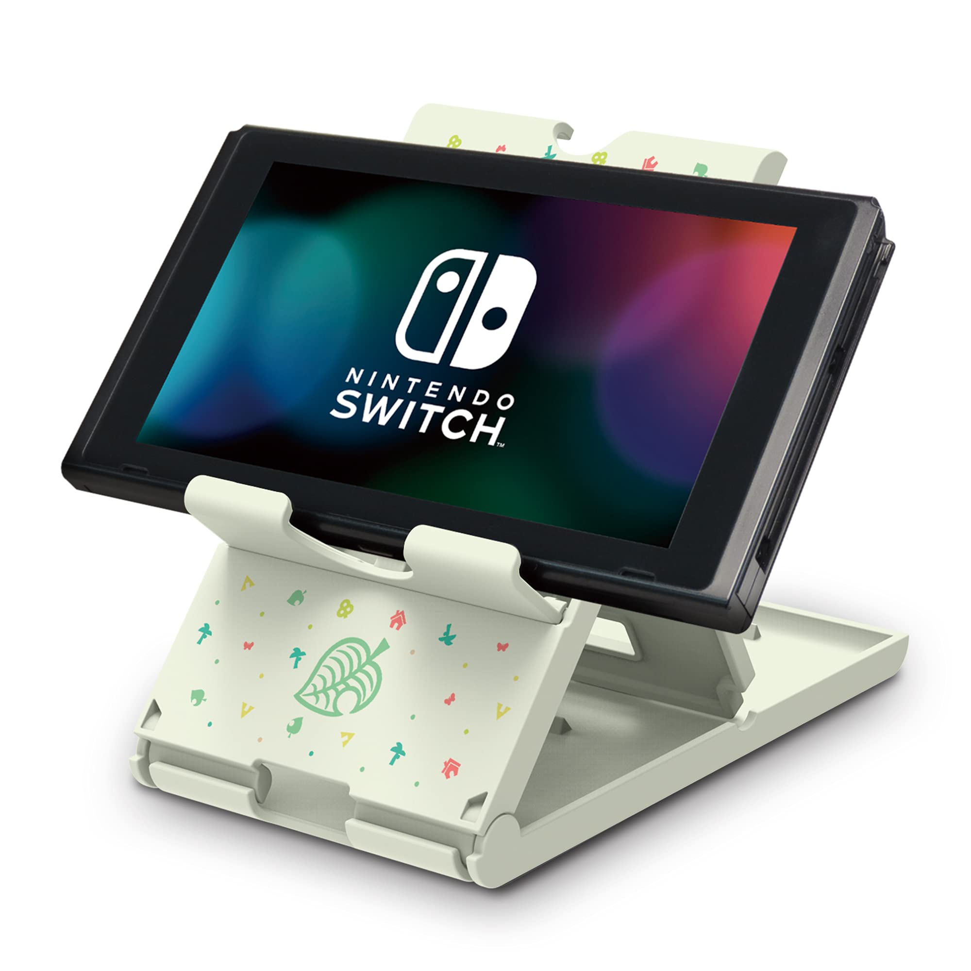 HORI Nintendo Play Stand (Animal Crossing) Compact Adjustable Gaming Stand & PowerA Joy-Con Comfort Grip for Nintendo Switch - Animal Crossing, Game Controller, Gamepad, Nintendo Switch Lite