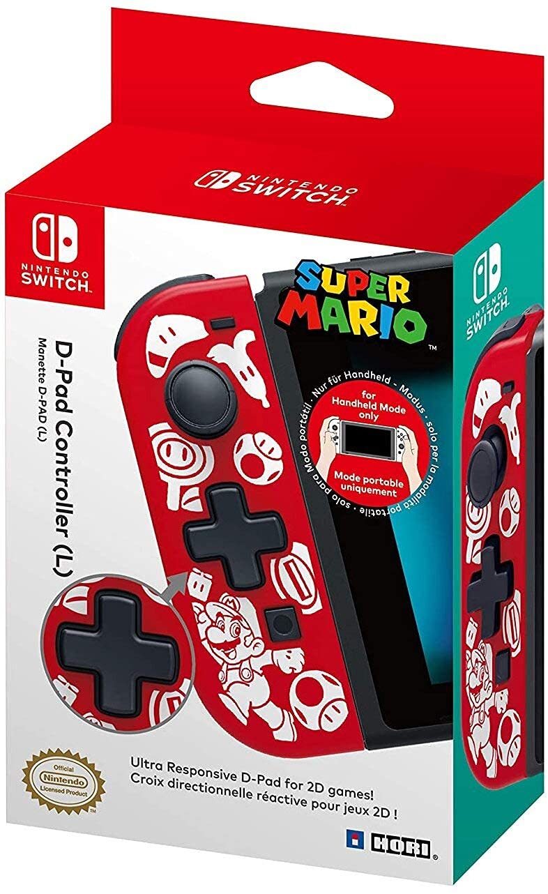 Hori Nintendo Switch D-Pad Controller (L) (Super Mario) By - Officially Licensed By Nintendo - Nintendo Switch (Renewed)
