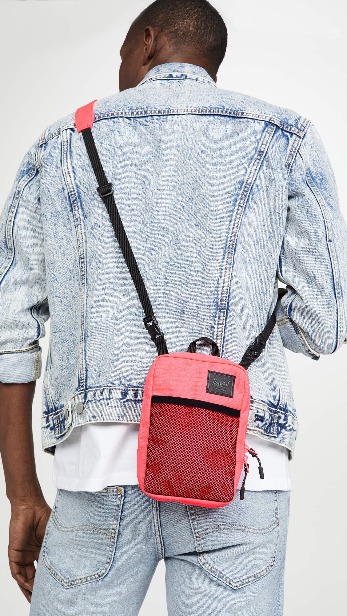 Herschel Supply Co. Men's Sinclair Large Bag, Neon Pink/Black, One Size