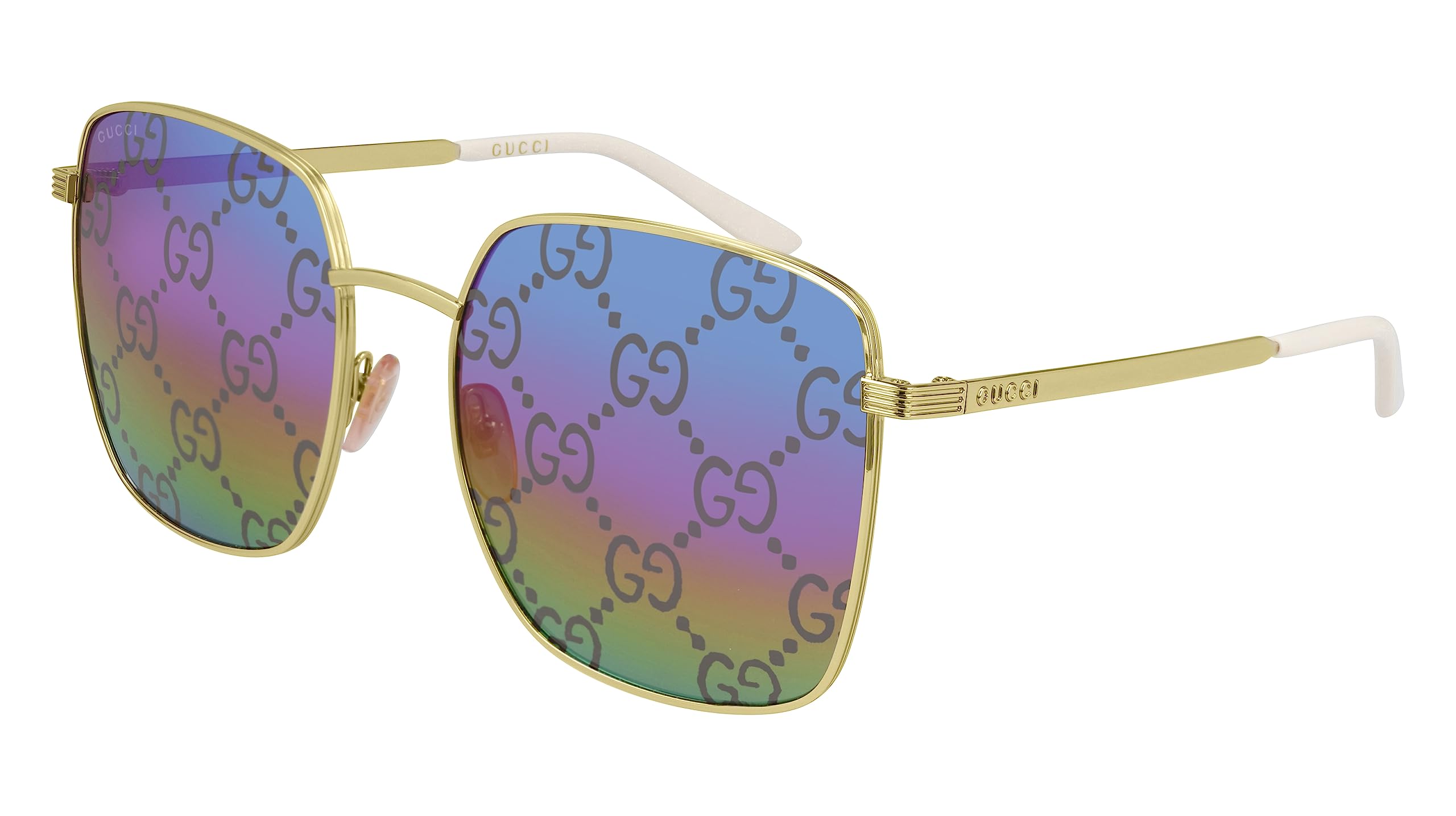 Gucci GG0802S Gold/Multicolour 57/19/145 women Sunglasses