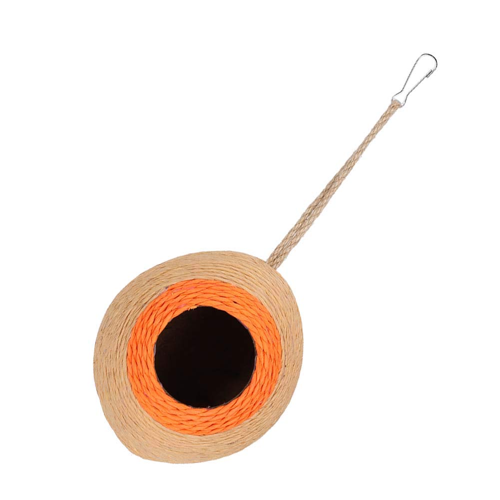 GLOGLOW Pet Bird Breeding Bed, Coconut Husk Round Sleeping Bed Hatching Birdhouses Hamster Breeding Nest Hideaway Toy