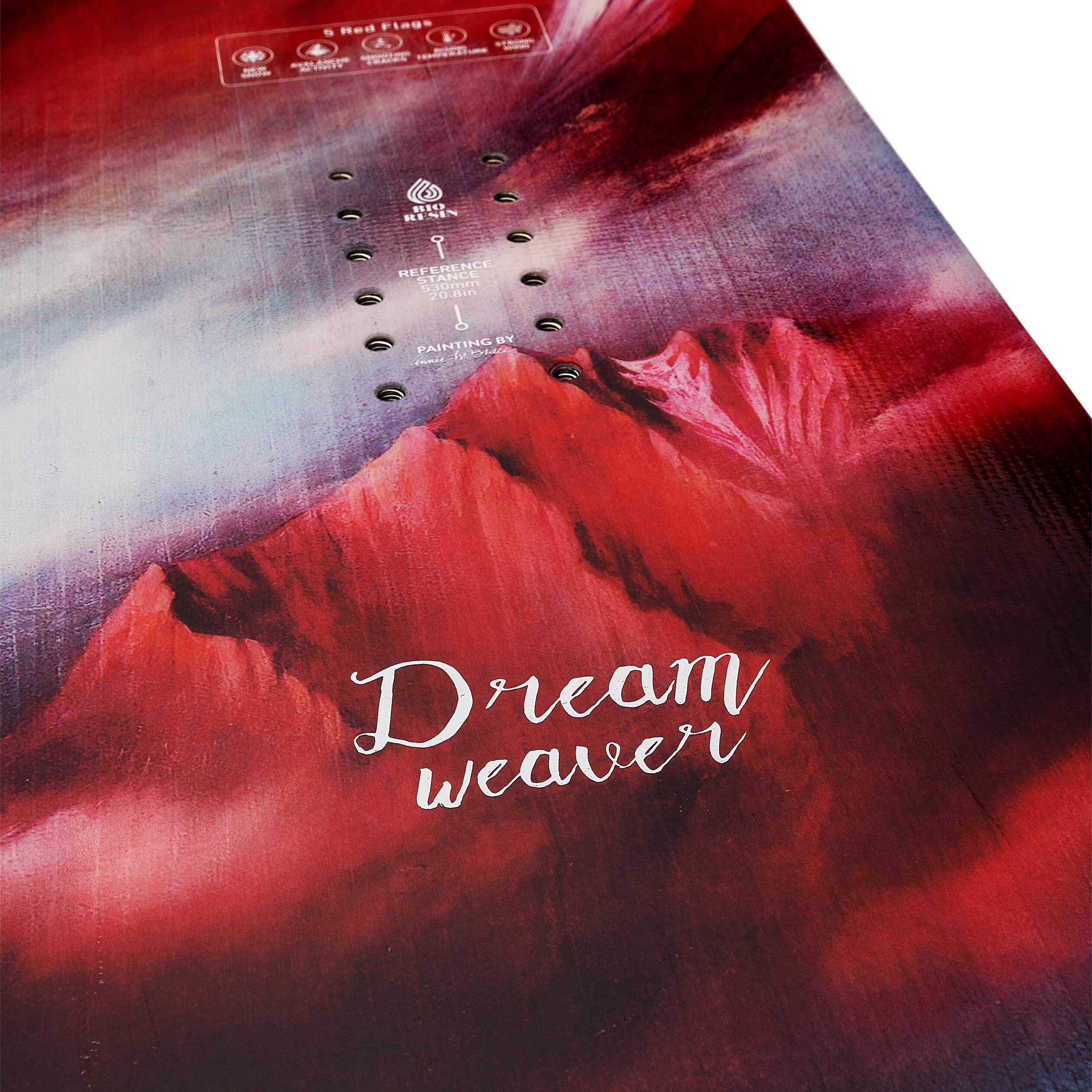 JONES Snowboards Women's Dream Weaver Snowboard, Directional Freeride, 148cm
