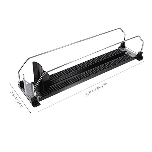 HEMOTON Propeller Canned Food Organizer for Pantry Drink Pusher Glide for Fridge Soda Can Organizer for Refrigerator Soda Dispenser Drink Holder To Rotate Manager Plastic Storage Box