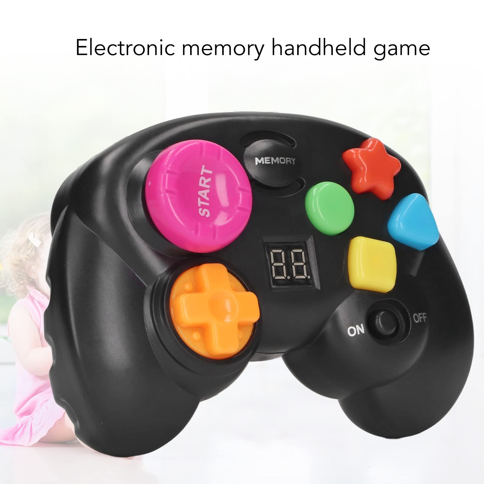 Light Handheld Memory Game , Competitive Flashing Electronic Learning Memory Game with Sound for Preschool Child