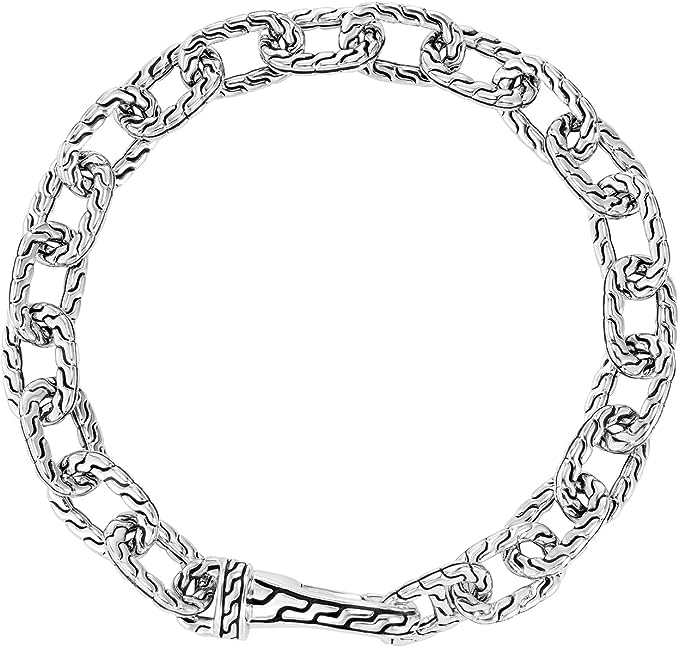 John Hardy Silver Link Chain Bracelet, Classic Chain Collection, Size Large