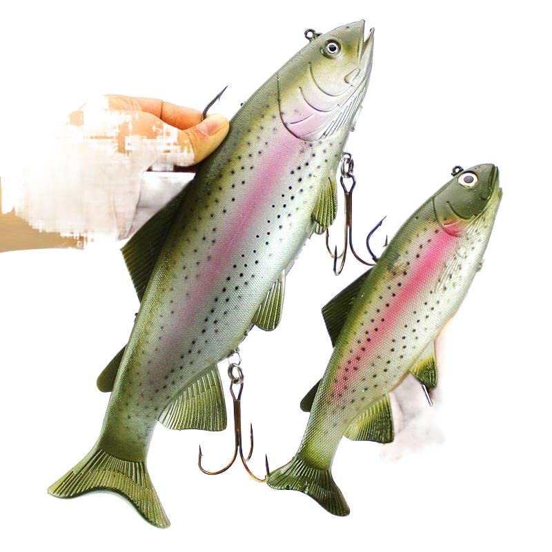 Madi Kay Designs Fishing Gear 仿真深海大鱼30cm 400g大号款 灰色斑点 海