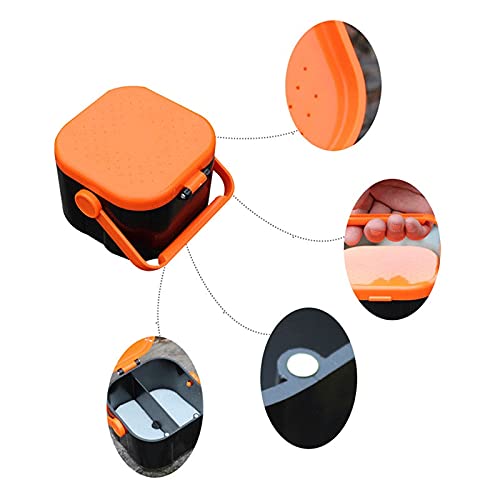 LMMDDP 10 * 10 * 7.5cm Plastic Breathable Fishing Bait Box Storage Box Fishing Tackle Box Storage Box