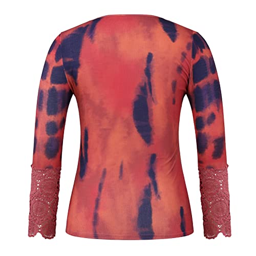 Lmzaren Women's Comfortable Casual Sweatwear Print Fall/Winter Crew Neck Sweatshirt Blouse Loose Fashion Tops Pullover