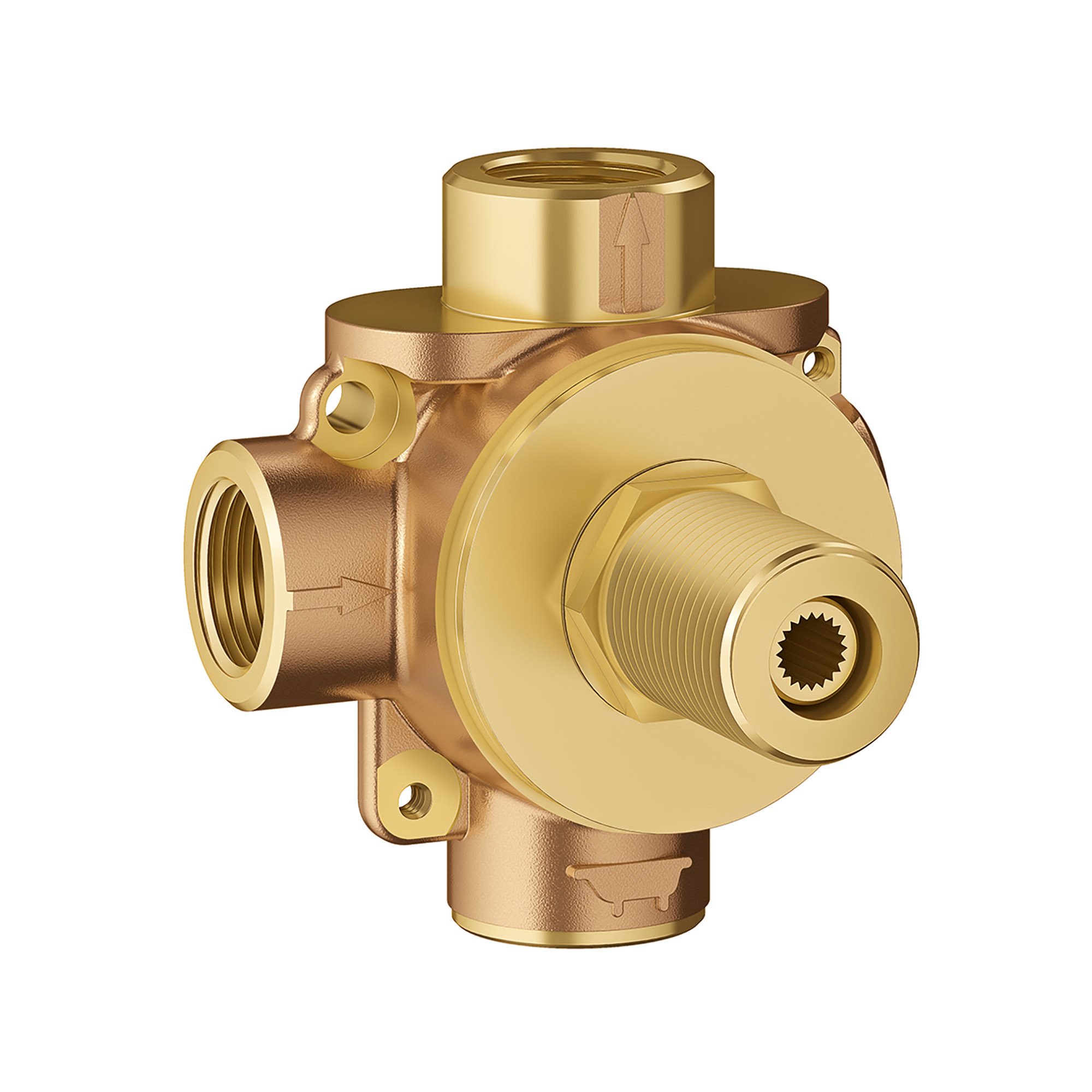 Grohe 29900000 Concetto 1/2 in. 2-Way Pressure Balance Rough Valve, Brass