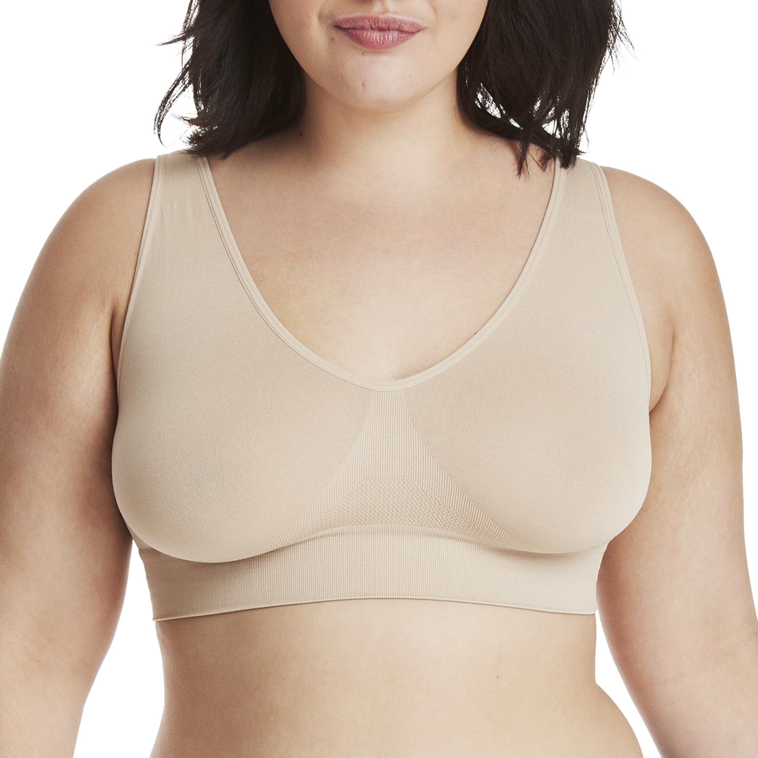 Hanes womens Get Cozy Pullover Comfortflex Fit Wirefree Mhg196 Bras, Nude, XX-Large US
