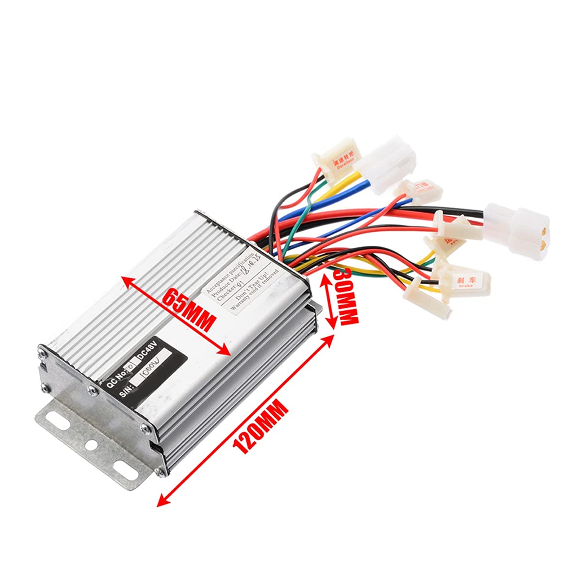 LIZZOT 48V 1000W Brushed Controller Electric Bicycle E-Bike Scooter Motor Brush Speed Controller for Bicycle E-Bike Accessories