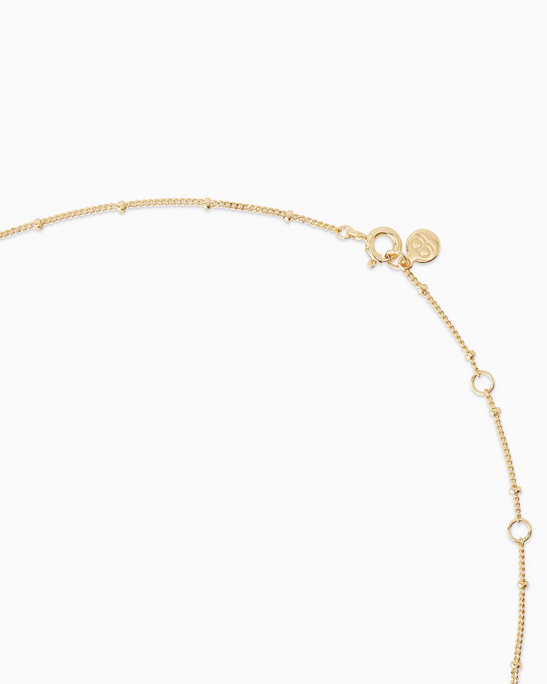 gorjana Women's Mosaic Coin Pendant Adjustable Necklace, 18K Gold Plated Medallion, 19 inch Chain