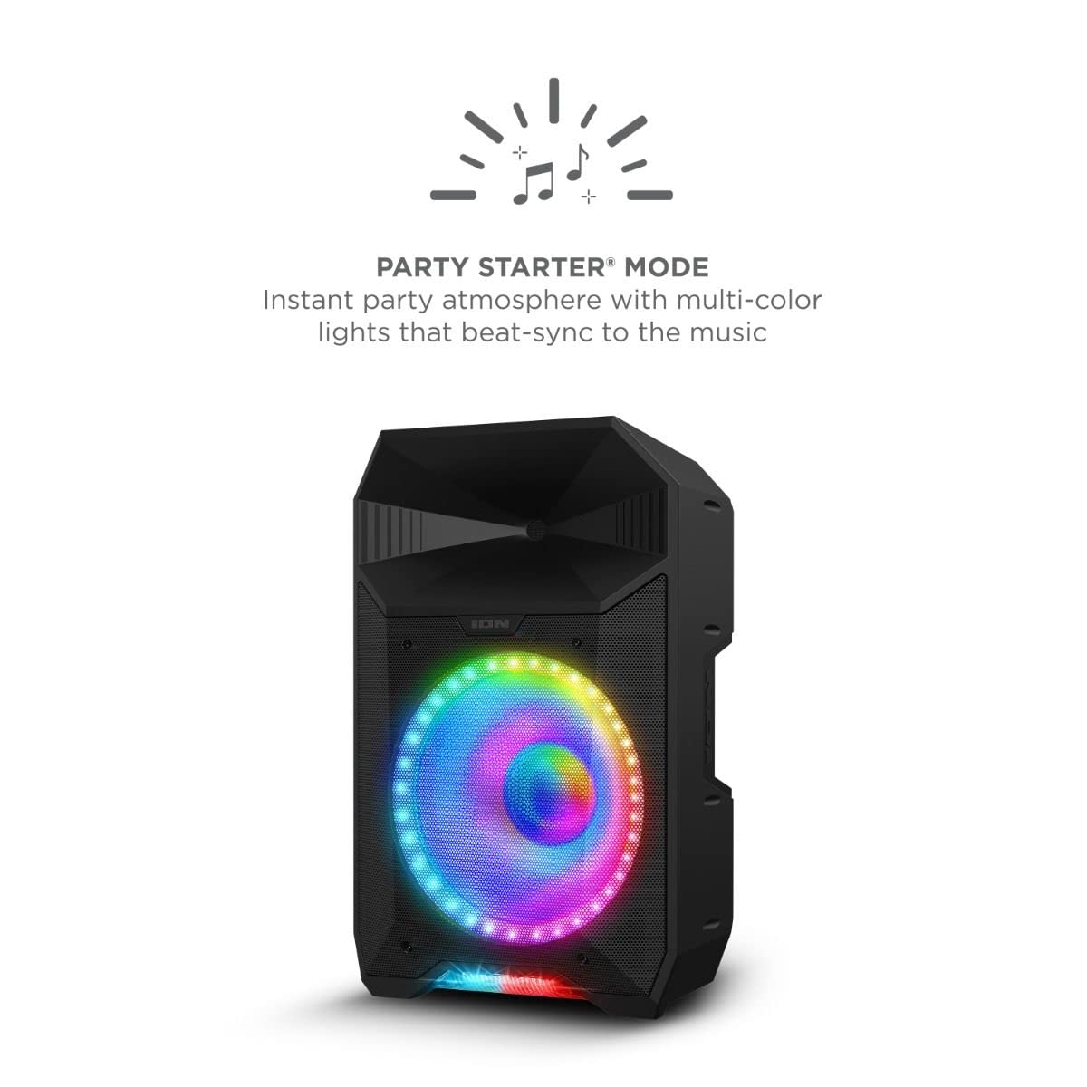 Ion Total PA Live High-Power Bluetooth Speaker System with Premium Wide Sound and Light Effects (Renewed)