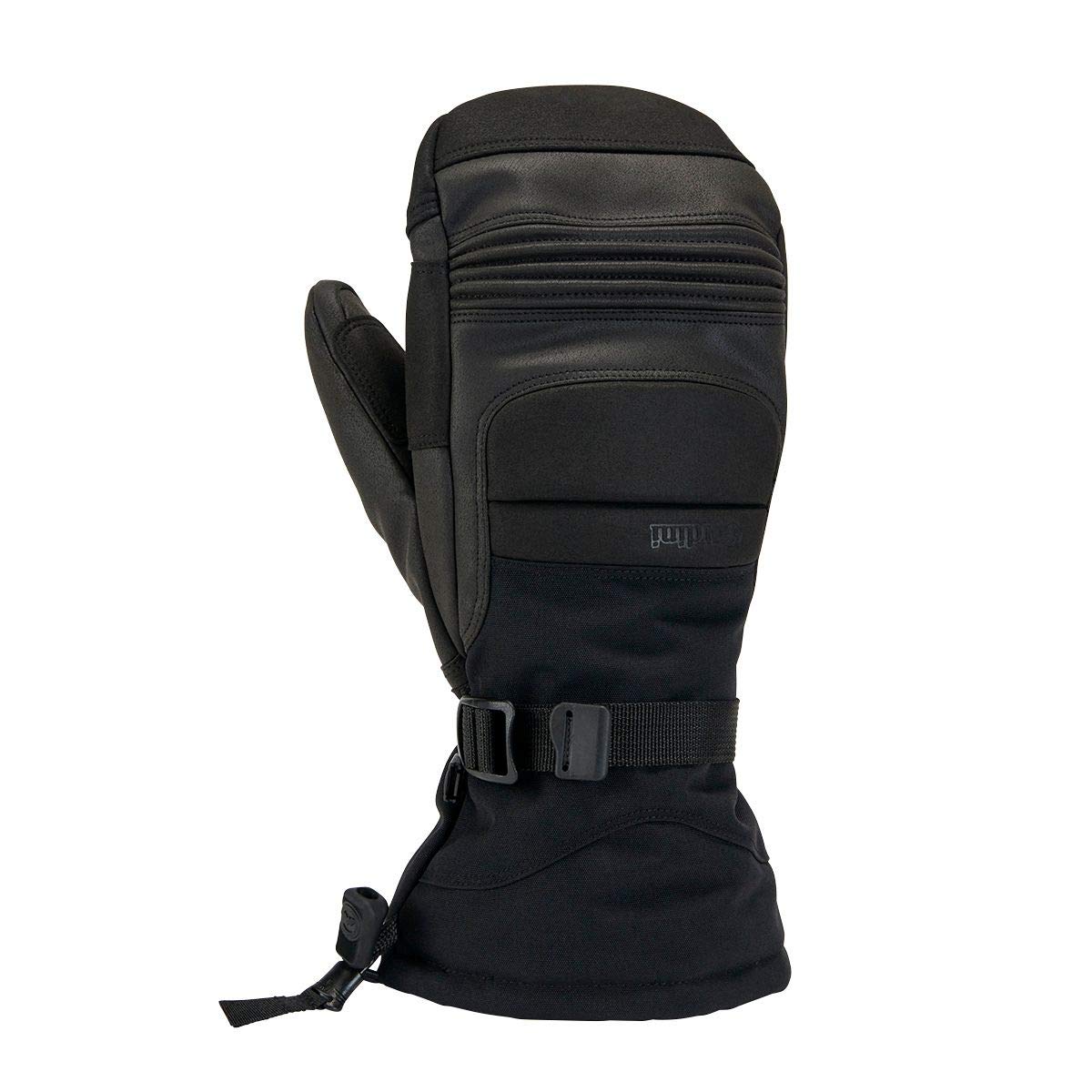 Gordini Men's Standard Cache Gauntlet Mitten, Black, Large