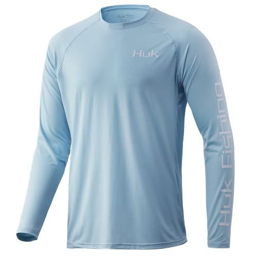 Huk Men's Americana Flag Pursuit | Long Sleeve Performance Fishing Shirt with +30 UPF Sun Protection