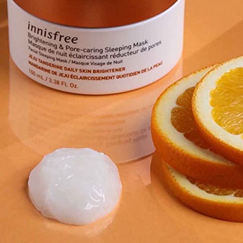 innisfree Tangerine Brightening & Pore Caring Sleeping Mask Treatment , 3.38 Fl Oz (Pack of 1)