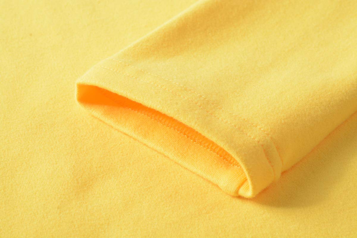 HieasyFit Women's Cotton Basic Thermal Turtleneck Pullover Top(Bright Yellow L)