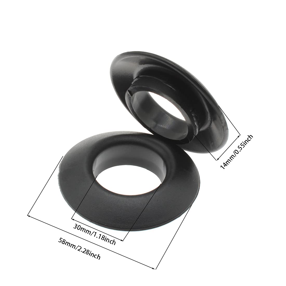 HAJXZH 4Pcs Kayak Paddle Drip Rings, Soft Rubber Material 1.18inch Bore for Kayak Canoe Rafting Paddles Shaft Accessories