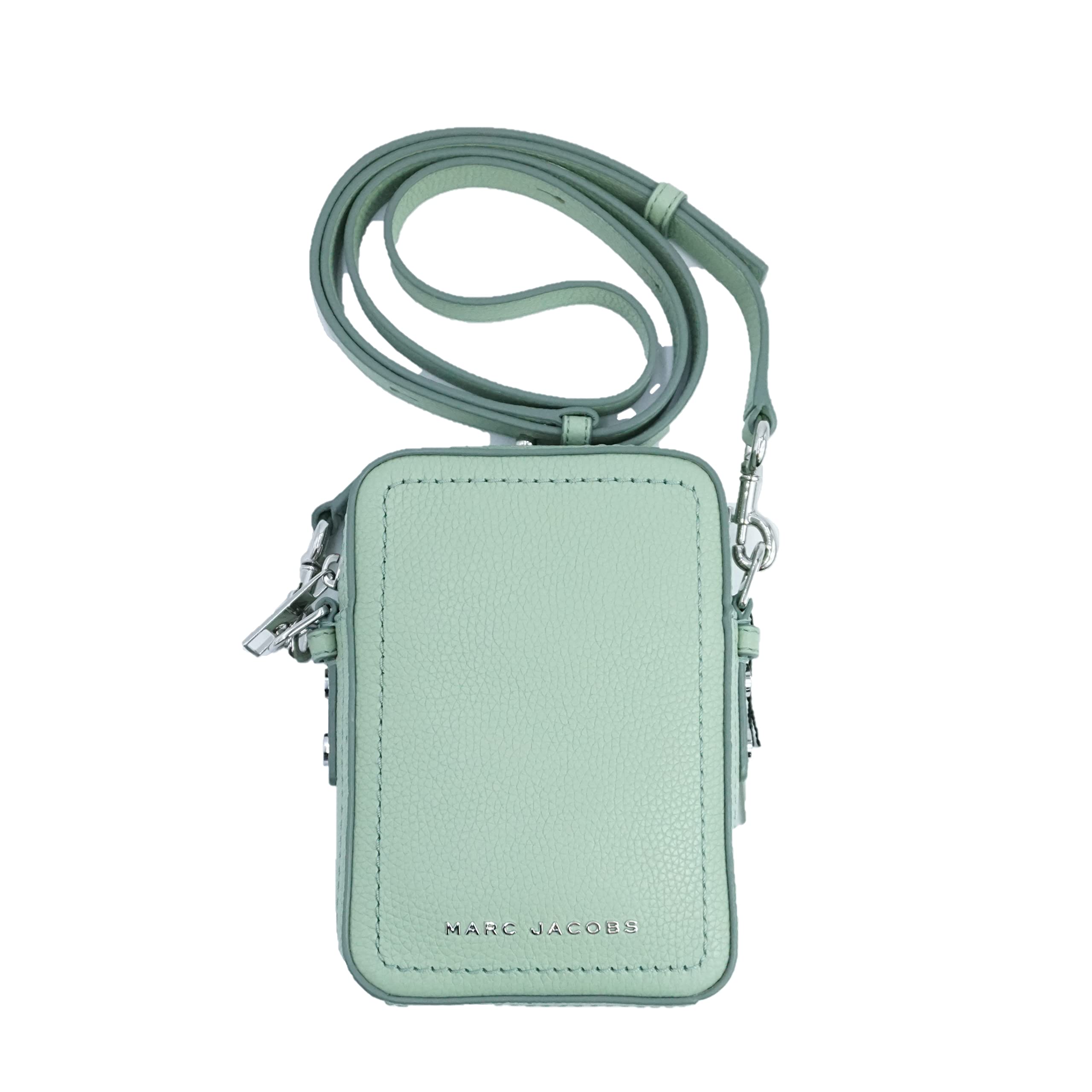 Marc Jacobs H131L01RE21-331 Mint Green With Gold Hardware Women's North South Leather Crossbody Bag