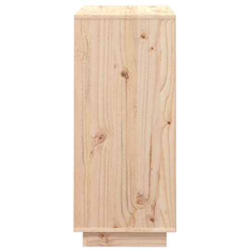 vidaXL Sideboard, Dresser Console Table Chest of Drawers, Accent Storage Cabinet for Living Room Dining Room, Modern Style, Solid Wood Pine