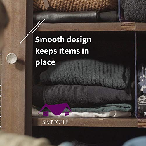 HANI Simpeople 4 PCS Clear Acrylic Shelf Divider, Adjustable Closet Organizer for Bedroom, Bathroom Kitchen Shelving Storage Shelf Shoe Organizer Book Shelf Organizer Purse Organizer Closet
