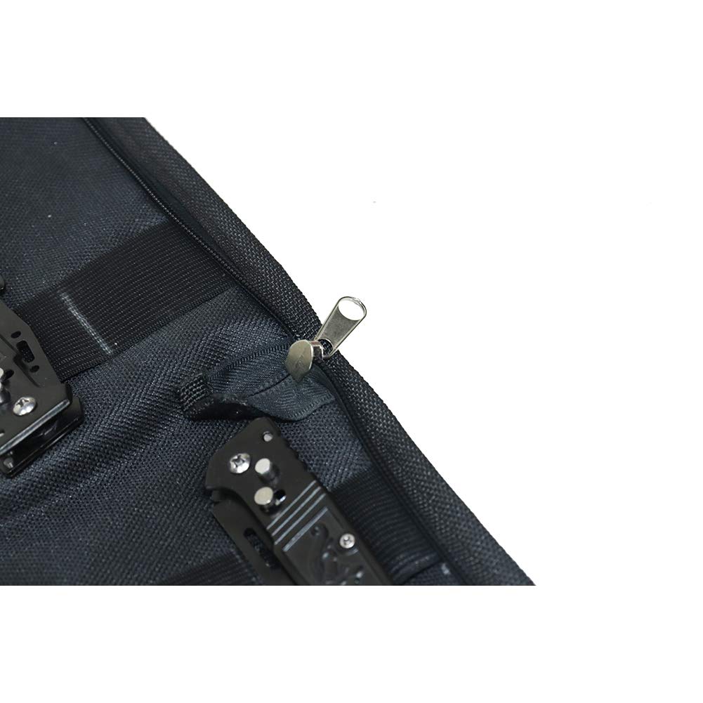 Large Pocket Knife Storage Case, Folding Knife Carrying Bag, 32 Pockets Small Knife Roll Pouch, Knife Collection , Storing And Transporting Solution Bag, Heavy Duty Oxford Fabric With Name Card Pocket