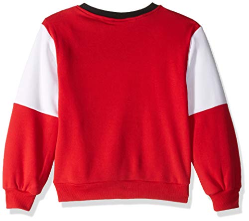 Hello Kitty Big Girls 2 Piece Sweatshirt and Pant Active Set, 12, Black/Red