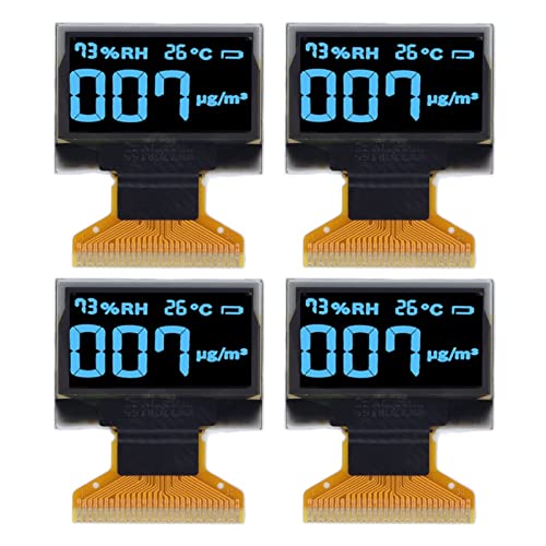 Organic Light Emitting Diode Display, Organic LCD Display 0.96in 128x64 Resolution Compact for DIY(Blue Displaying)