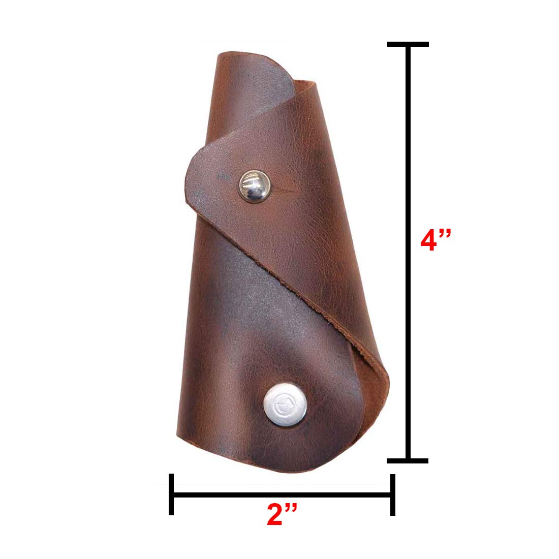 Hide & Drink, Leather Key Cover/Holder/Keychain/Case/Organizer/Accessories, Handmade - Bourbon Brown