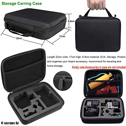 Gurmoir Action Camera Video Accessory kit Bundles for Gopro Hero 11 10 9 8 7 6 5 4 3, Osmo Action/Action 2, and More(DT08)