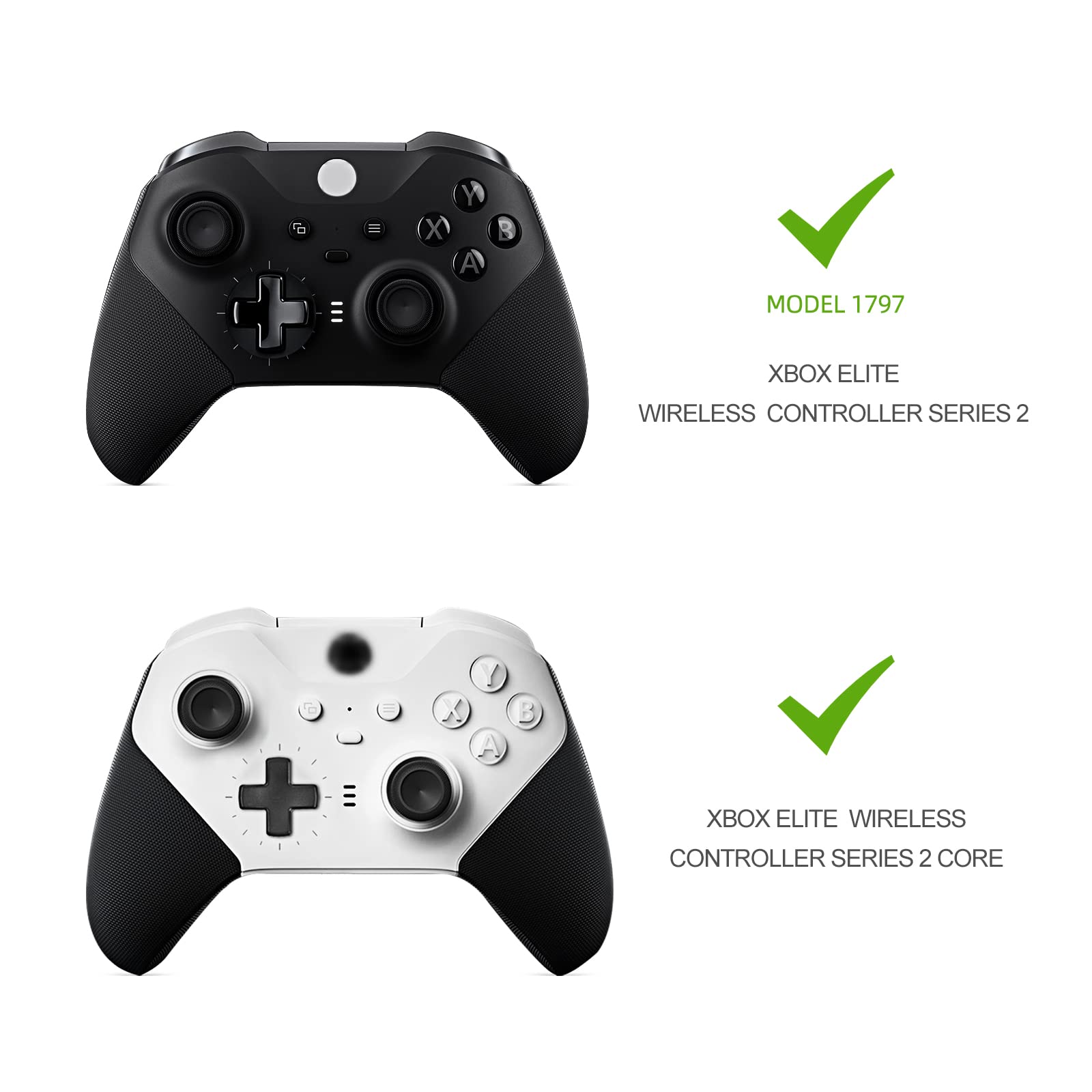 Metal Replacement Thumbsticks for Xbox Elite Controller Series 2 Core,Component Pack Includes 4 Swap Magnetic Joysticks,4 Paddles,2 D-Pads, Accessories Parts for Xbox One Elite 2(Purple)