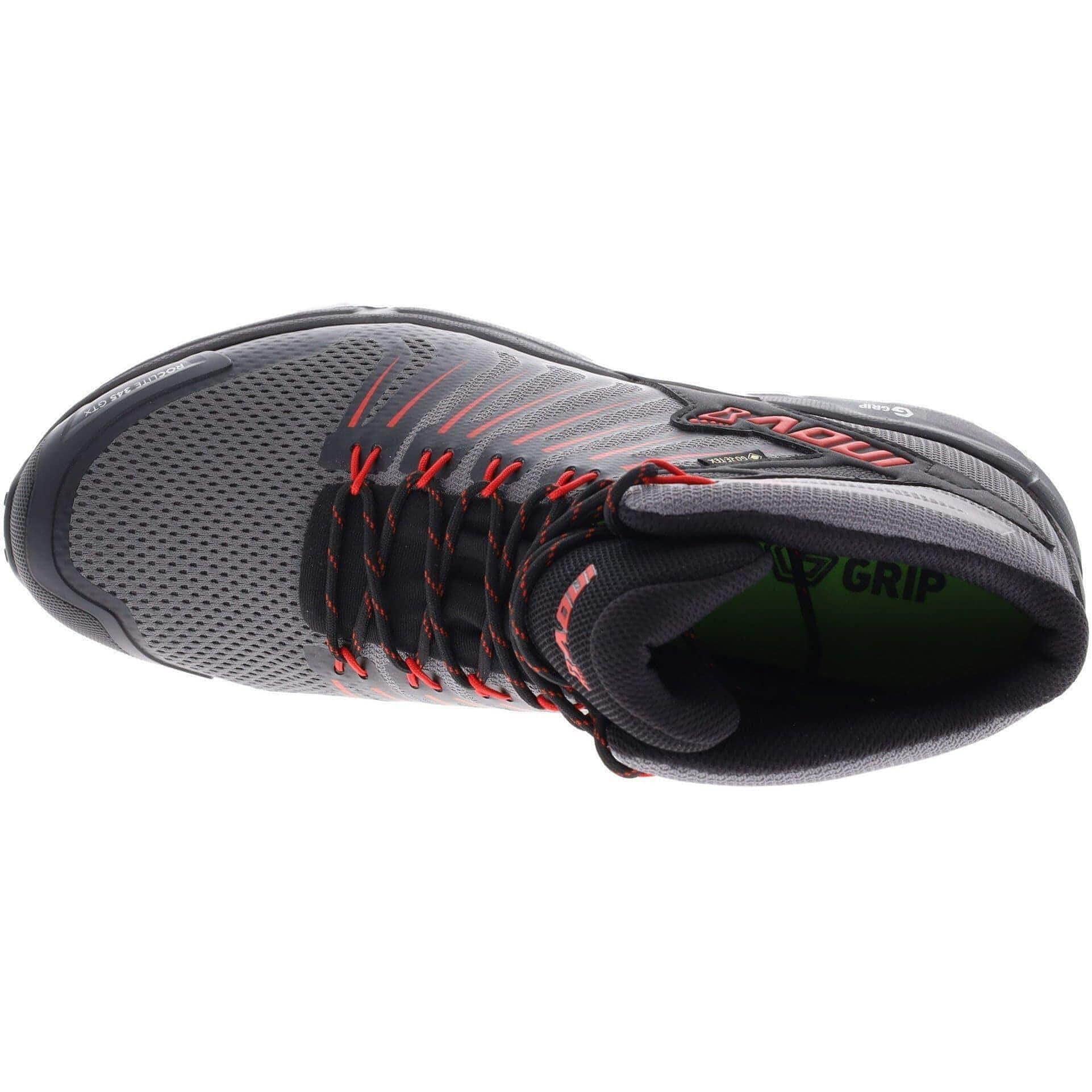 Inov-8 Men's Roclite 345 GTX hiking-boots, Grey/Black/Red, 11.5
