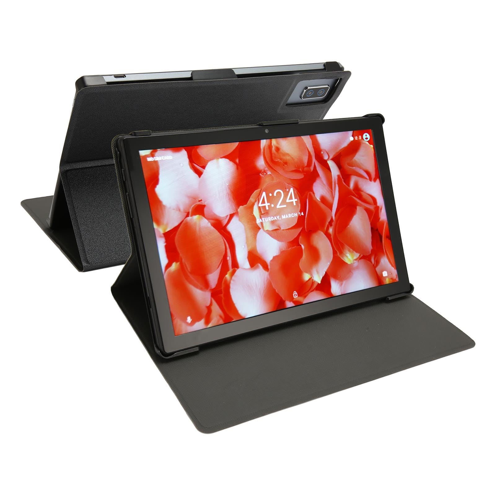 ICRPSTU Business Tablet, Office Tablet with 3 Card Slots, 10.1 Inch FHD Octa Core CPU, 4G LTE, 5G, WiFi with Travel Case (US Plug)