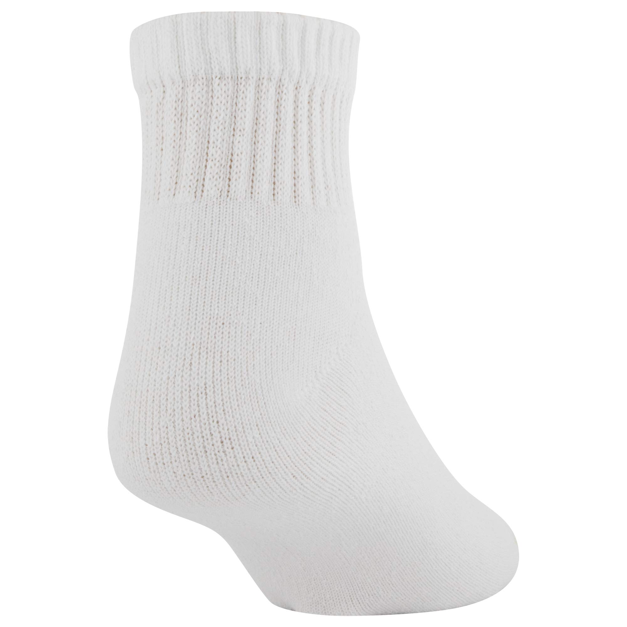 GOLDTOE Men's 656P Cotton Ankle Athletic Socks, Multipairs, White (6-Pairs), Large