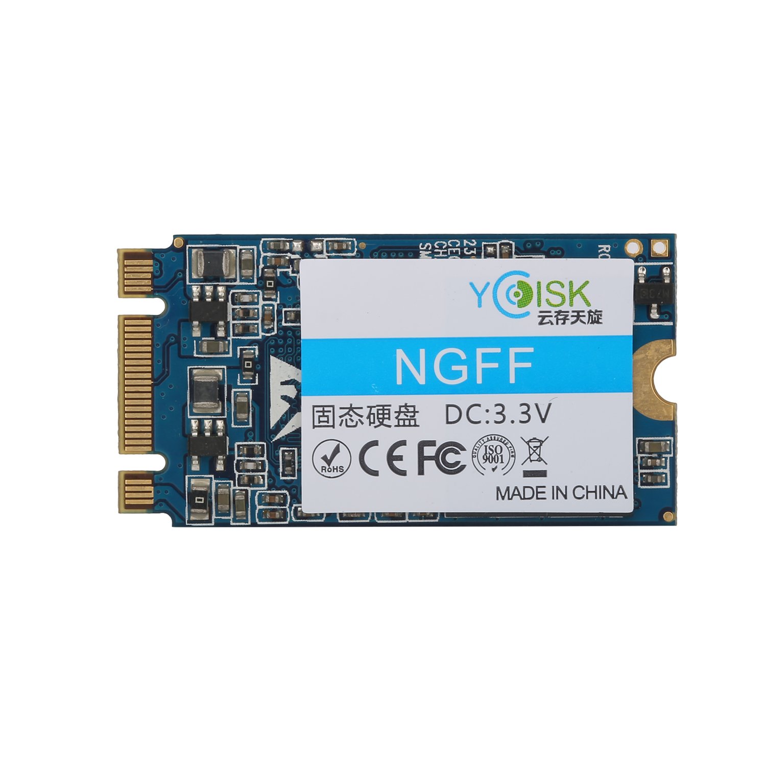 Goldendisk 64GB NGFF SSD M.2 2280 2260 NAND SATA III 6Gb/s 60gb Internal Solid State Disk Tablet Mini PC SATA Drive (2280)