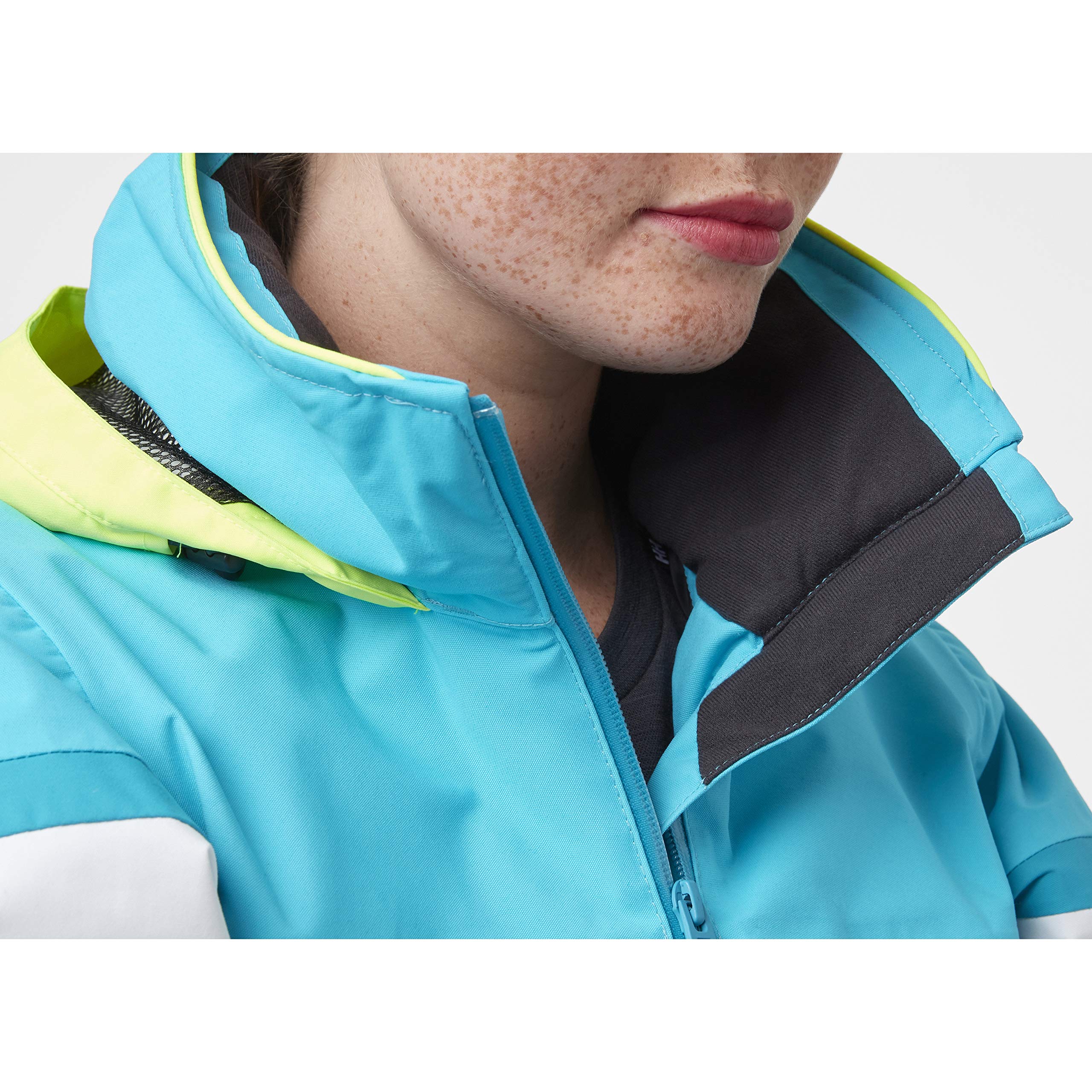 Helly Hansen Women's Salt Flag Waterproof Windpoof Breathable Sailing Jacket, 414 Reef Green, X-Small