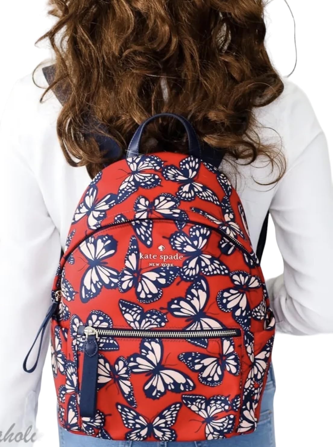 Kate Spade Chelsea The Little Better Butterfly Toss Printed Medium Backpack