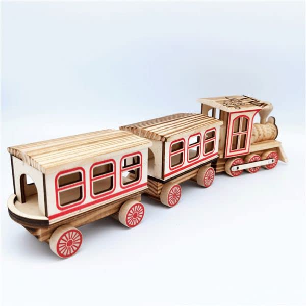 Marryear Personalized Wooden Car Toys, Custom Wooden Train Wooden Toy Car with Personalized Name Personalized