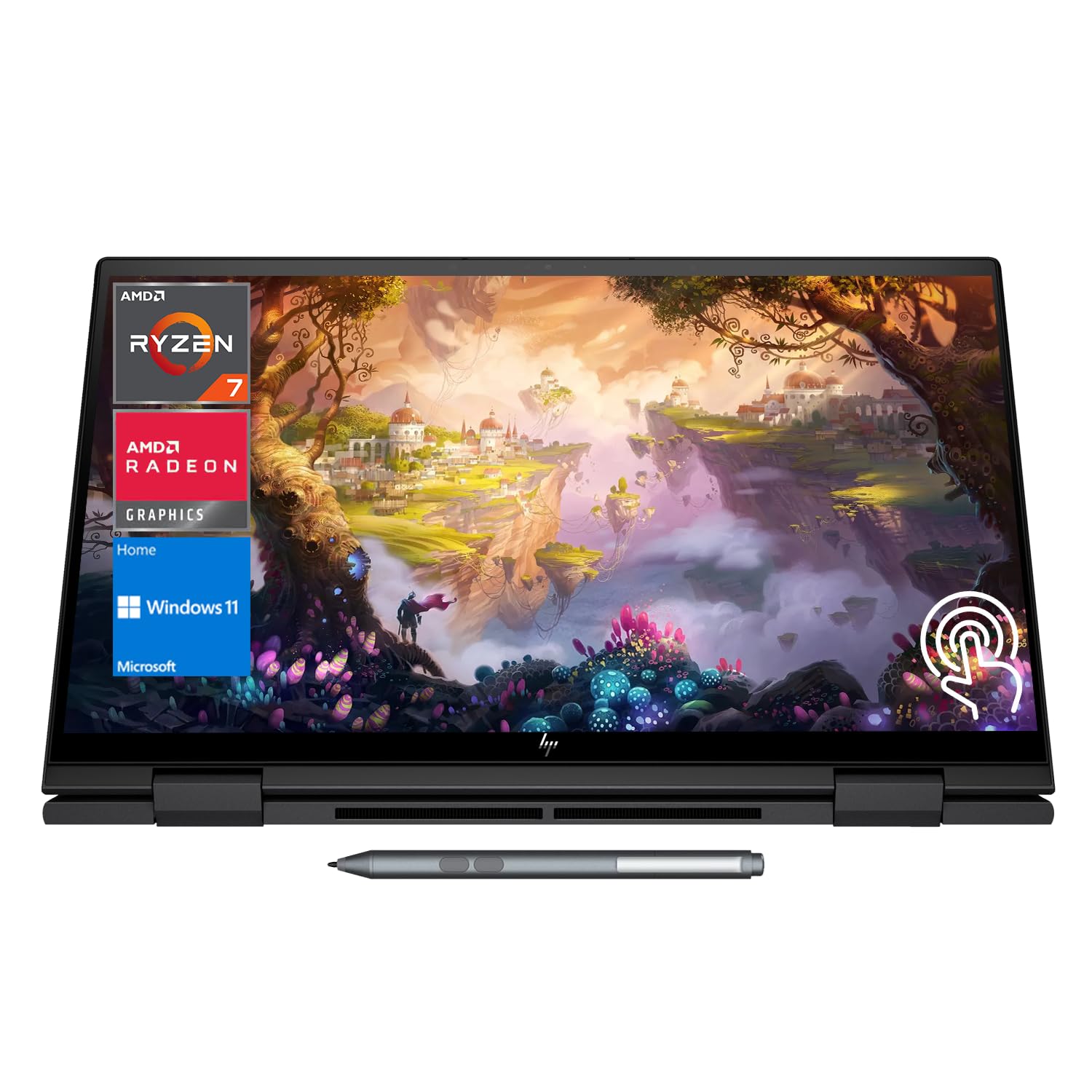 HP Envy x360 2-in-1 Premium Laptop, 15.6â FHD Touchscreen, AMD Ryzen 7 5825U Processor, 64GB DDR4 RAM, 1TB PCIe SSD, IR Camera, HDMI, SD Card Reader, Wi-Fi 6, Windows 11 Home