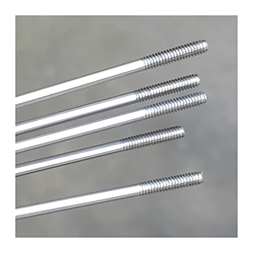 JOOTEN 15G Diameter 1.8mm Sliver Color Bicycle Spokes Straight Pull Equal Diameter Racing Road Bicycle Spokes (Color : 264mm)