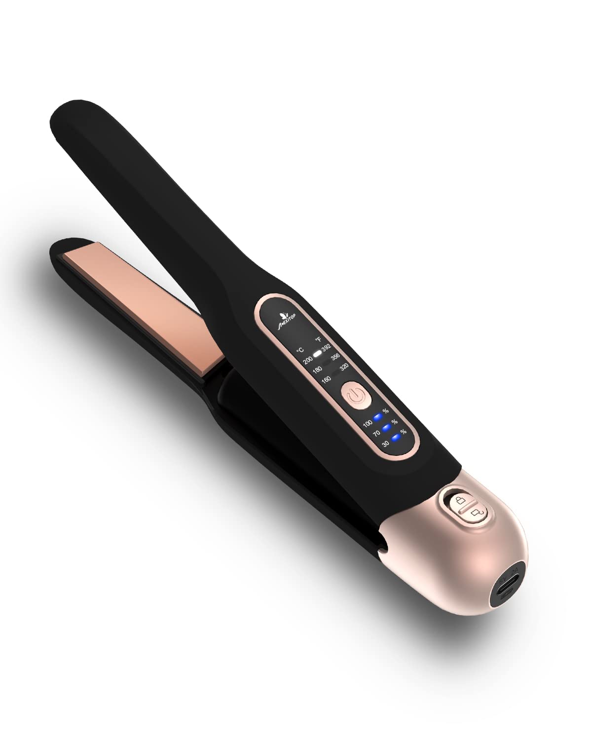 MEXITOP Cordless Small Flat Iron for Short Hair, 0.55 Inch Rechargeable Pencil Flat Iron Fast Heat Up,Multi-Styler Beard and Hair Straightening Iron with Twist Ceramic Plates,3 Temperature Adjustments