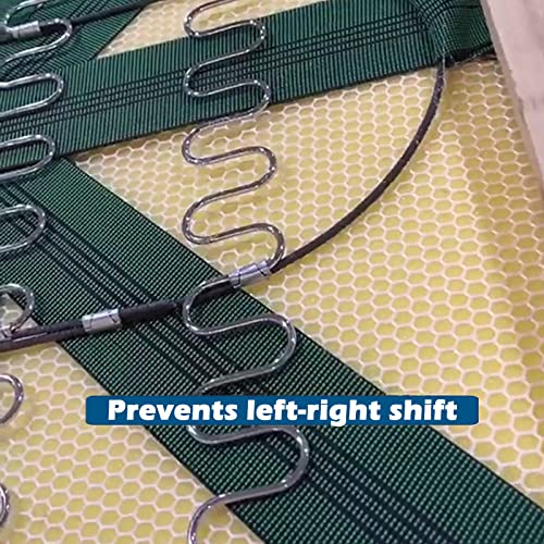 Kaupuar Upholstery Stay Wire for Sofa Furniture Springs Repair Kit ,40 Clips ,Each Section is 25 Inches Long *6 Pcs.
