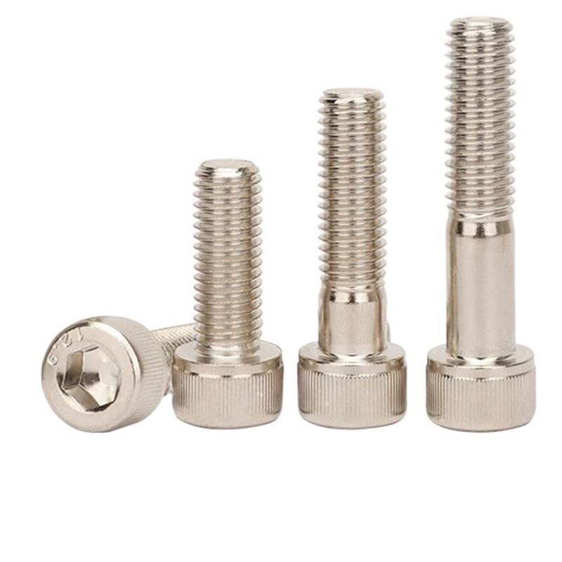 Hexagon Socket Screws 10pcs Nickel Plated Cylindrical Cup Head Bolts 12.9 Grade Hexagon Socket Screws (Size : M5*12)