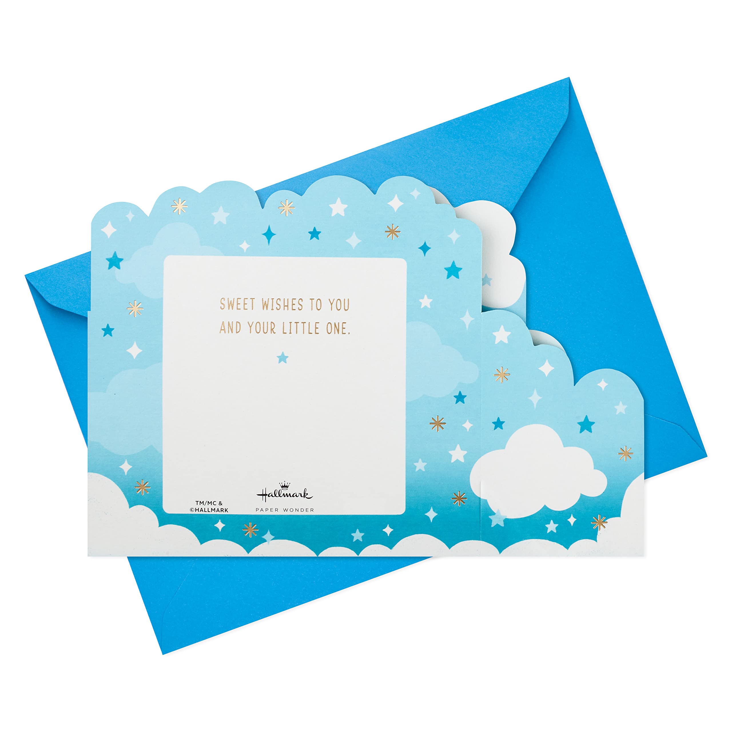 Hallmark Paper Wonder Pop Up Baby Shower Card for Baby Boy (Nursery