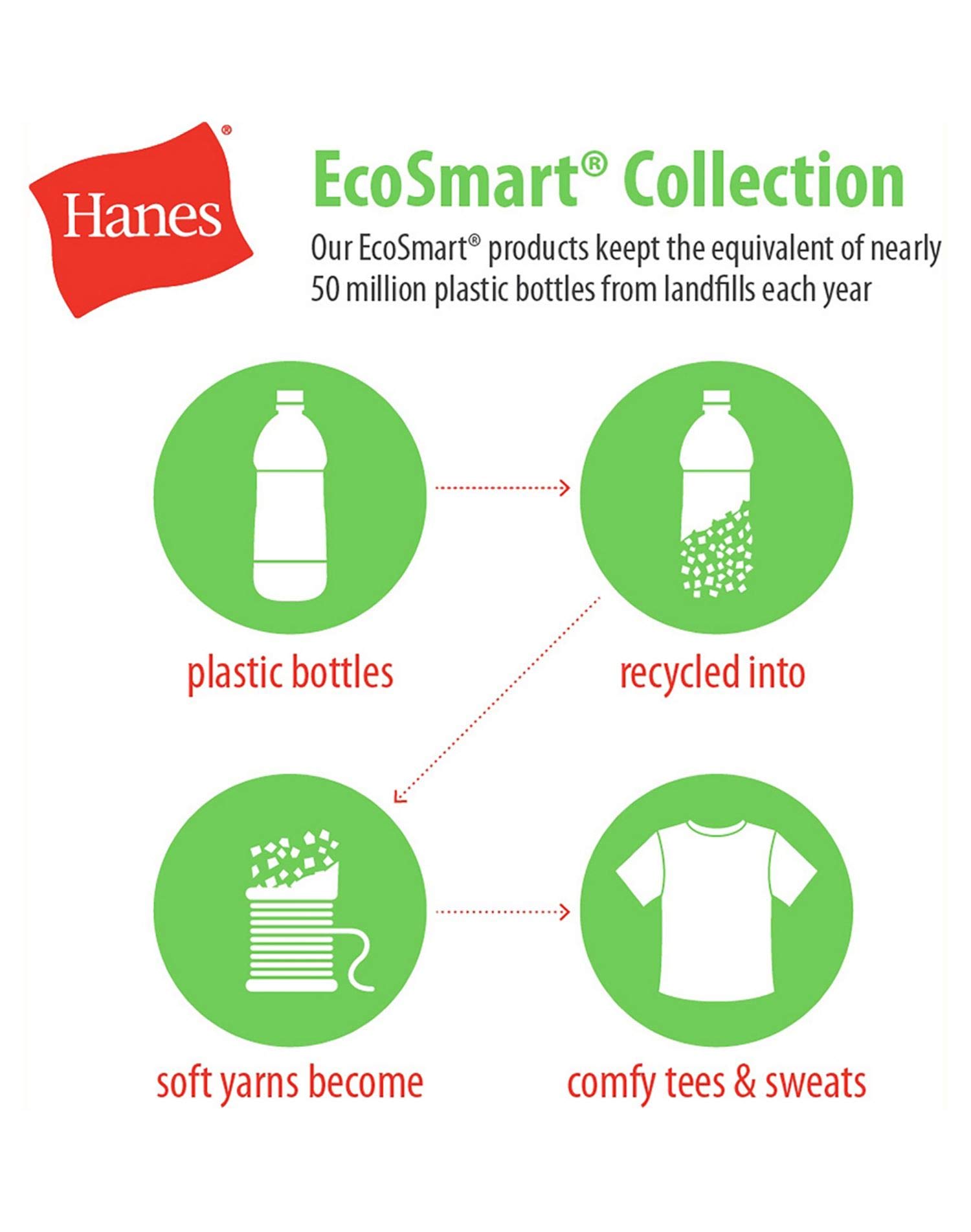 Hanes Ecosmart® Hooded Sweatshirt XL Wow Pink